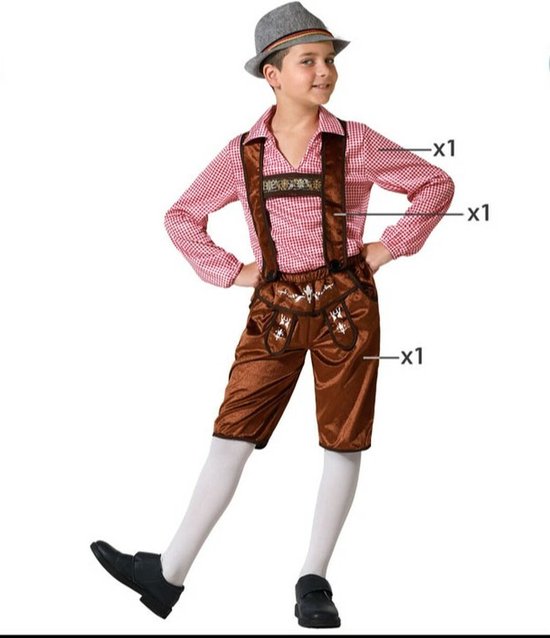 Kinderkostuum Duits Bruin - 7-9 Jaar | bol