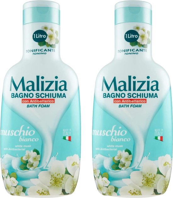Malizia Verfrissend Badschuim - Witte Musk 1L | bol