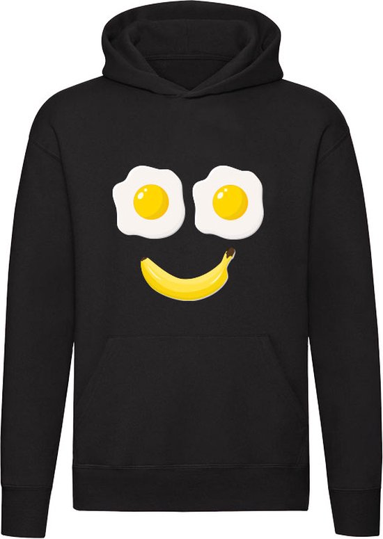 Good morning smiley Hoodie - ei - banaan - gezond - ontbijt - lunch ...