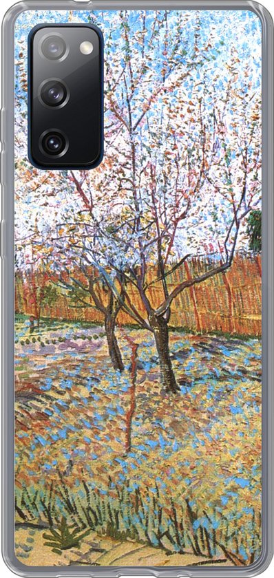 Telefoonhoesje Geschikt voor Samsung Galaxy S20 FE hoesje - Bloeiende perzikboom -... | bol