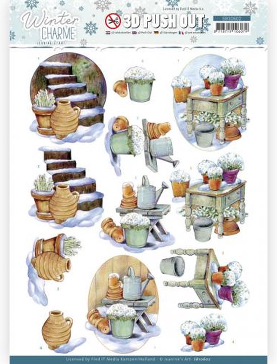3D Push Out - Jeanine's Art - Winter Charme - Stairs | bol