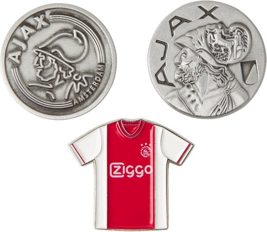 Ajax-pin set Ajax logo, oud logo en shirt | bol