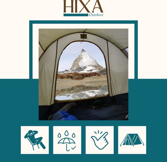 HIXA Pop-Up Tent - Groen - 1 persoons - festival - 220x120x95cm | bol