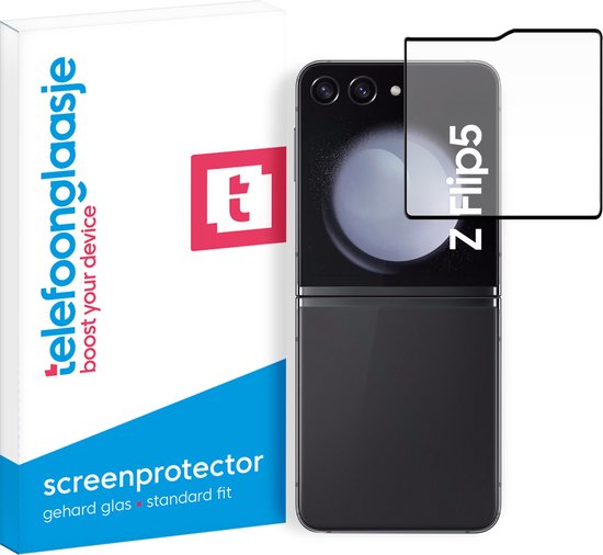 Telefoonglaasje Screenprotector Samsung Galaxy Z Flip5 - Volledig Dekkend - Geschikt... | bol