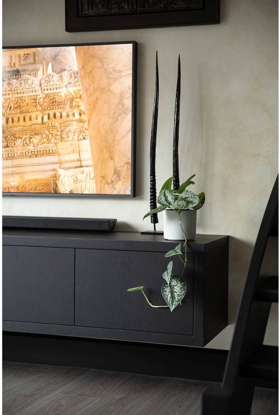 Goossens Tv Meubel Barcelona, 4 Kleppen Zonder Kabeldoorvoer - Hout ...