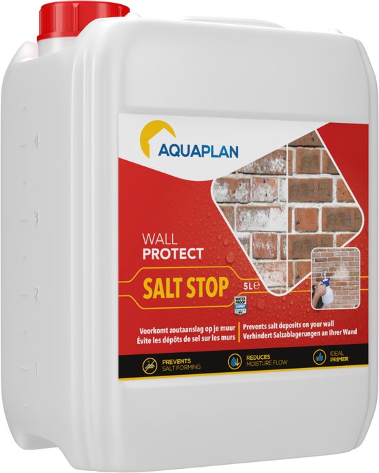 Aquaplan Wall Protect Salt Stop - voorkomt zoutaanslag op de muur - 5 ...