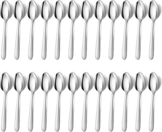 Theelepel 24 stuks, roestvrij stalen koffielepels 14,5 cm ...