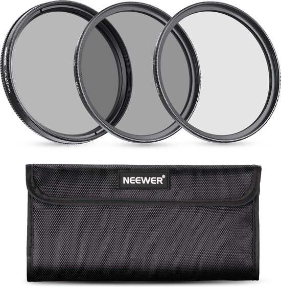 Neewer® - Lens Filter Set (UV+CPL+ND4) met Filterzak Geschikt voor Sony ...