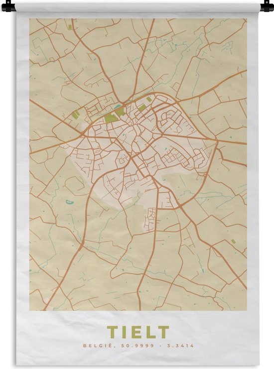 Wandkleed - Wanddoek - Tielt - Kaart - Plattegrond - België ...