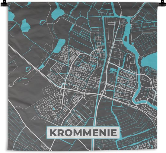 Wandkleed - Wanddoek - Krommenie - Stadskaart - Kaart - Plattegrond ...