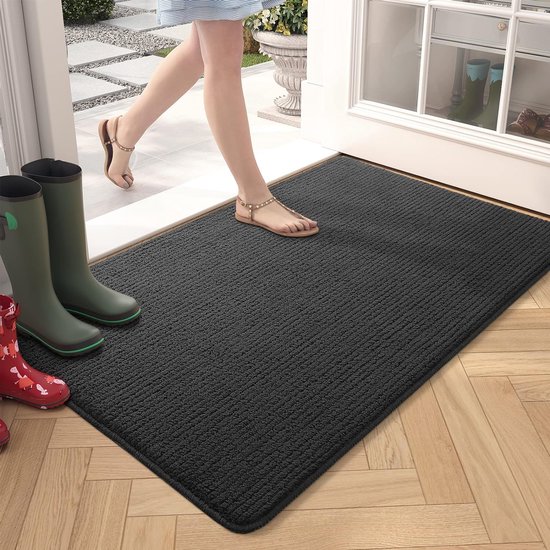 Deurmat Voor Binnen 90 x 150 cm, Antislip Deurmat Entreemat Superabsorberende,... | bol
