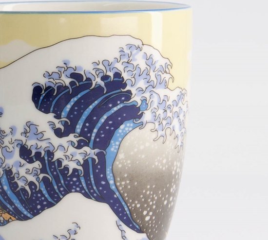 Tokyo Design Studio Kawaii Mok - Hokusai Big Wave - 380ml - Porselein | bol