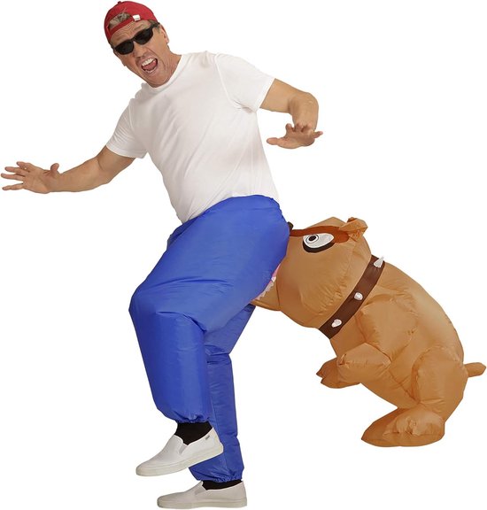 Carnaval Kostuum - Bijtende Hond - Onesize - Opblaasbaar - Carnaval Pak ...
