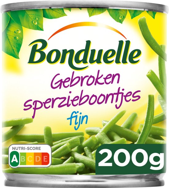 Bonduelle - Gebroken Sperzieboontjes Fijn - 200 gram - Doos 12 blik | bol