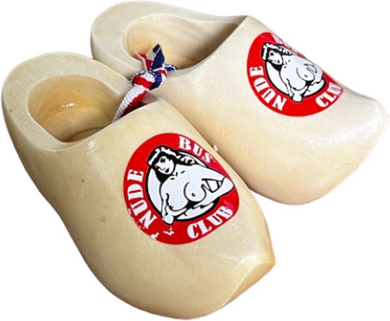 Mini houten klompjes Nude Bus ter decoratie van auto, vrachtwagen ...