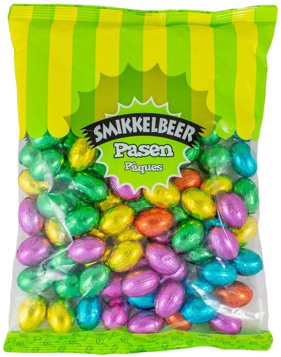 Smikkelbeer - Chocolade eitjes melk gevuld met hazelnoot praliné en ...