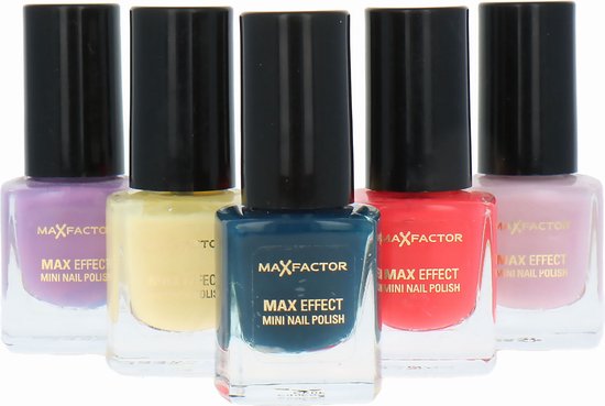 Max Factor Set 36 Mini Nagellak - 5 x 4.5 ml (set van 5) | bol