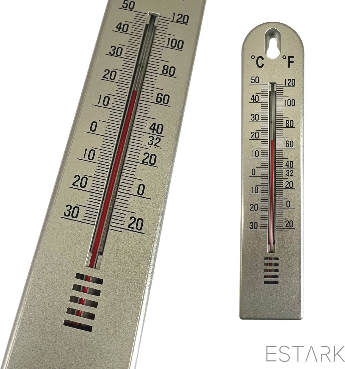 ESTARK® Thermometer - Buitenthermometer - Binnenthermometer - Metalen ...