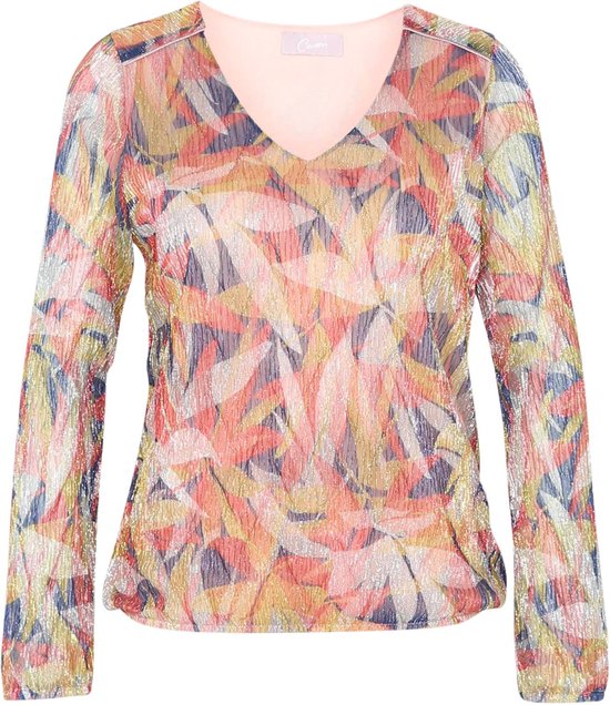 Cassis T-shirt met Hawai print en lurex | bol