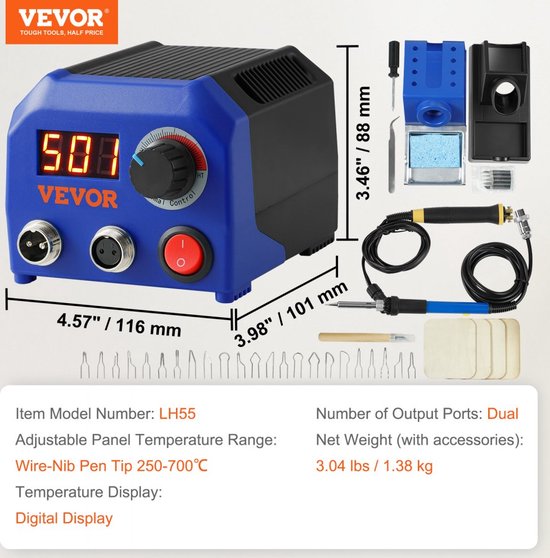 Professioneel houtbrandergereedschap pyrografie, pyrografieset met ...