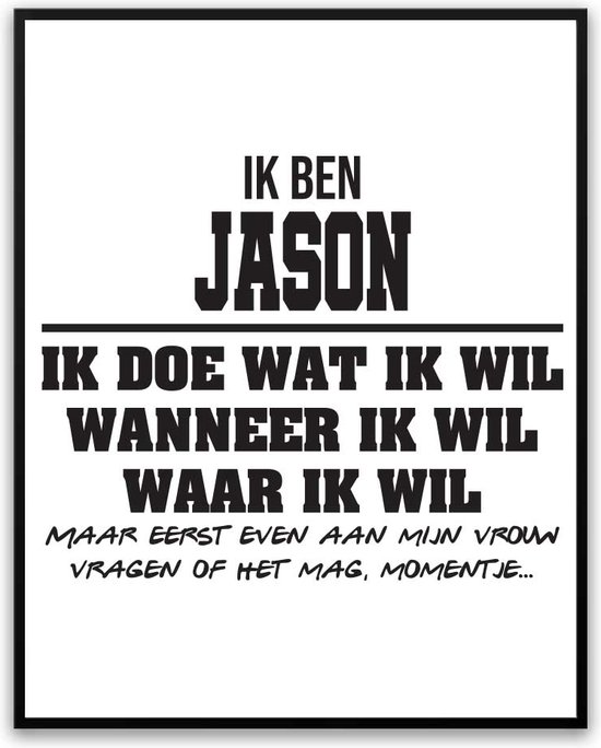 Jason- Partner toestemming vragen Fotolijst met glas 50 x 70 cm ...