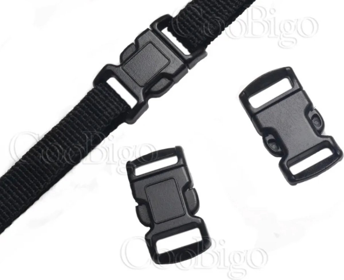 2 x Paracord Kunststof Sluitingen - 28mm x 15mm (Lengte x Breedte ...