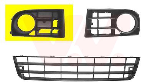 BUMPER GRILL VOOR VW GOLF V 2003-2008 1K0853666C | bol