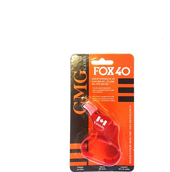 FOX 40 Scheidsrechtersfluitje - Fluitje - Scheidsrechtersfluit - Rood | bol