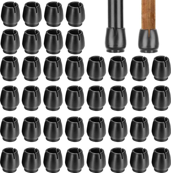 40 Stuks Rubberen Stoelpootdoppen, Stoeldoppen Rond, Beschermdoppen ...