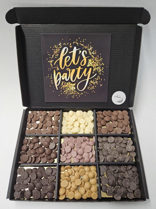 Chocolade Callets Proeverij Pakket met Mystery Card 'Let's Party' met ...