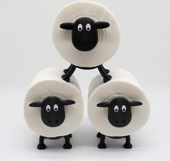 Toiletschaap, toiletpapierhouder voor 38 en 42 mm rollen, schaap ...