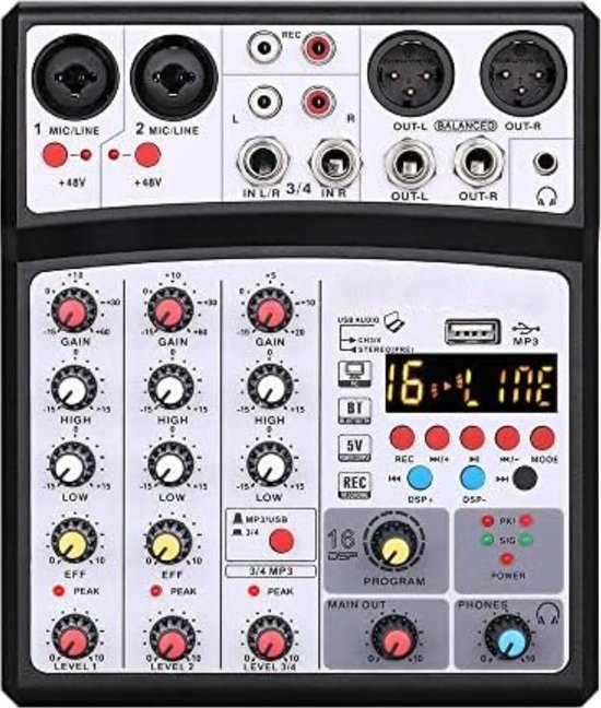 Mengpaneel dj - Mengpaneel mixer - Mengpaneel met versterker ...