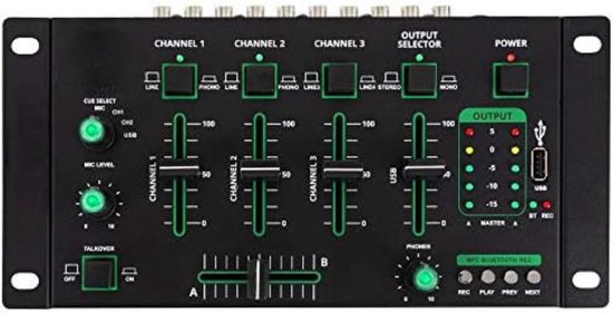 Mengpaneel dj - Mengpaneel mixer - Mengpaneel met versterker ...