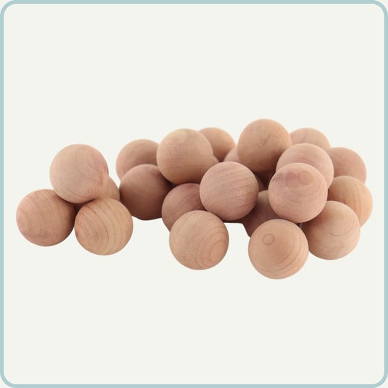 Nordix Mottenballen - Cederhout - tegen Motten in Kleding - 24 stuks | bol