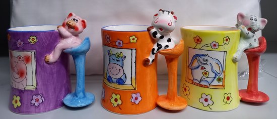 Grappige 3D Mokken - Varken Koe Olifant - Mok | bol