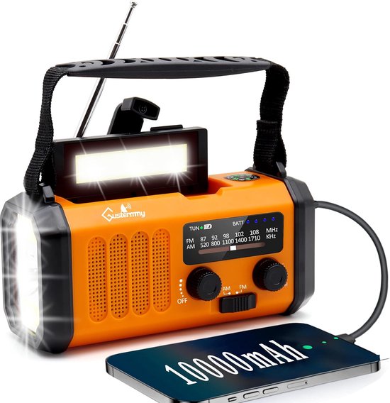 Noodradio - Draagbare Radio - Zaklamp - Emergency Radio - Noodradio ...