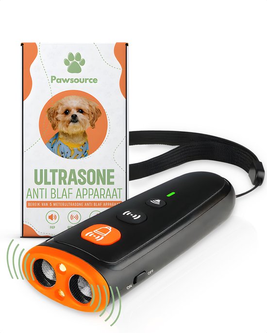 Pawsource Ultrasone Anti Blaf Apparaat – 3-in-1 Anti Blaf Apparaat ...