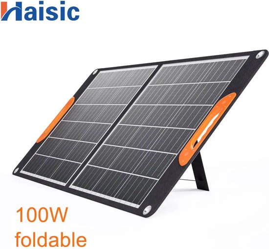 HAISIC HS -PV100W -2 Draagbaar zonnepaneel - Zonnepaneel - 100Watt ...