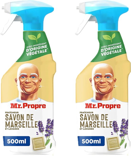 Mr.Proper Allesreiniger - Marseille's Zeep & Lavender - 2 x 500ml | bol