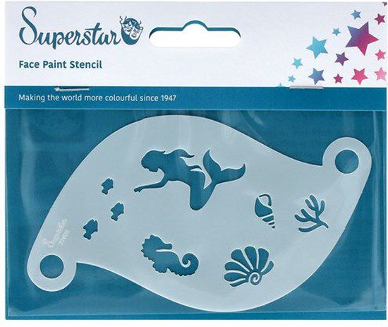 Superstar Schmink Sjabloon - Zeemeermin - Mermaid - Zee | bol