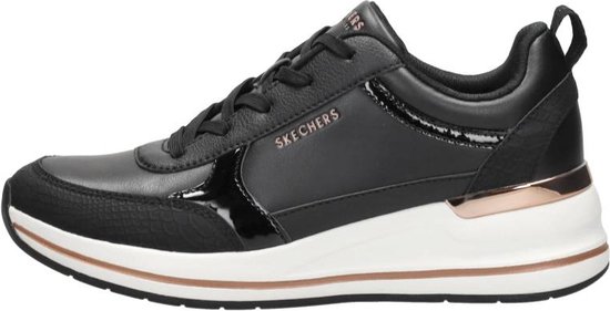 Skechers Billion 2 - Fine Shine Dames Sneakers - Zwart - Maat 39 | bol