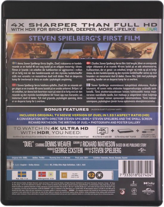 Duel [Blu-Ray 4K], Dennis Weaver | Dvd's | bol