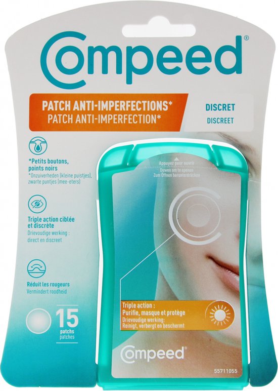 Compeed® Patch Anti-imperfection* Discreet | Hydrocolloïde patch | 15 ...