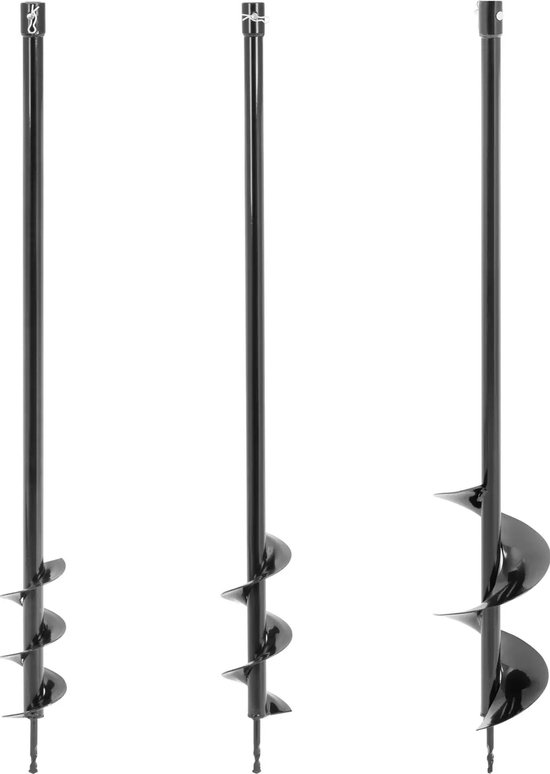 hillvert Handboormachine 100 cm - met drie boren: Ø 80, 100, 150 mm | bol