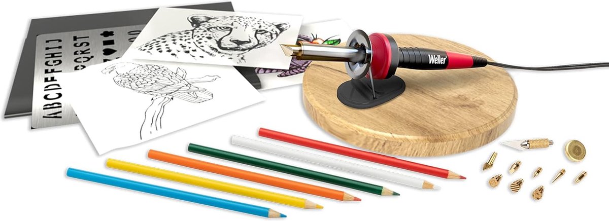 Weller WLPROWB28CHB Houtbrander Pyrografie Set - 25W - 230V - 430°C ...