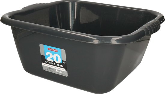 Afwasbak teil - set van 2 formaten - 15 en 20 liter - antraciet ...