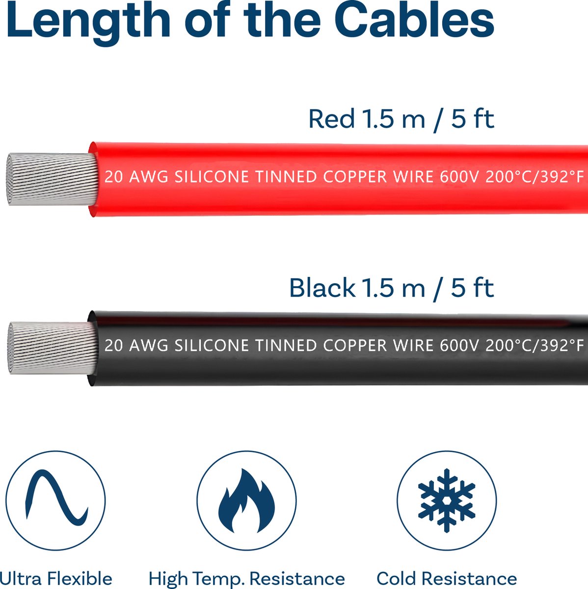 MMOBIEL Fil électrique en Siliconen 20 AWG - Calibre 20 (0,52 mm²) Câble en cuivre... | bol