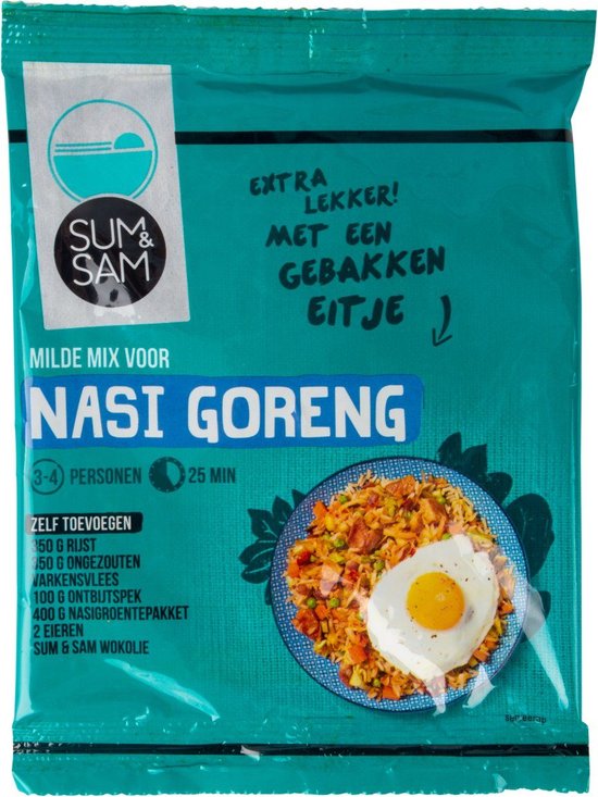 Sum & Sam Nasi goreng mix 12 zakjes x 39 gram | bol