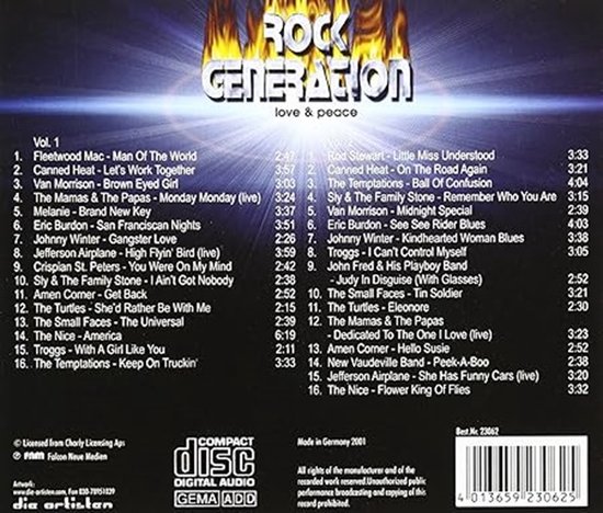 Rock Generation, various artists | CD (album) | Muziek | bol
