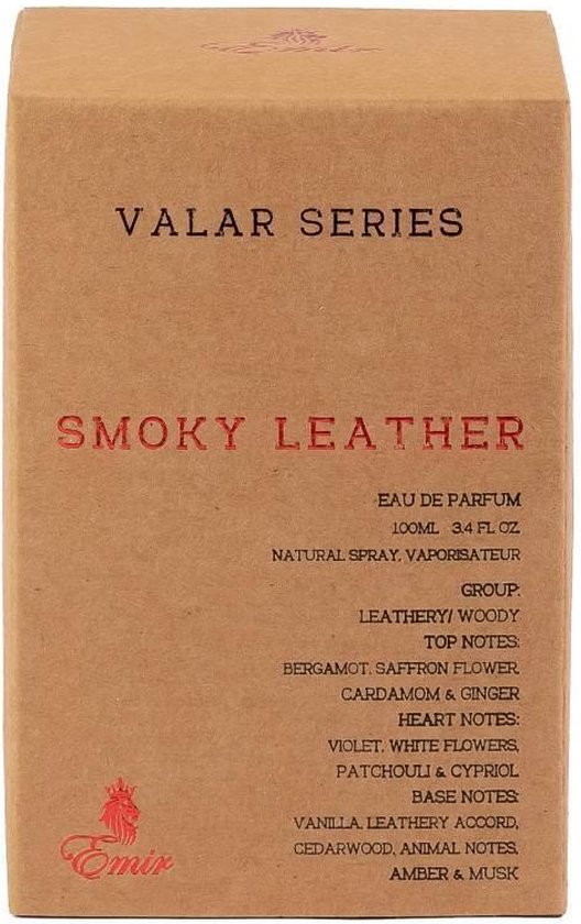 Paris Corner Emir Smoky Leather Eau de Parfum 100ml | bol
